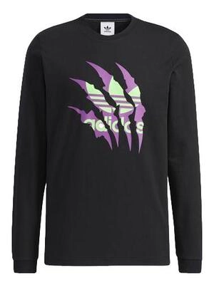 Adidas Originals Long Sleeve Crewneck Graphic T-shirt - Black
