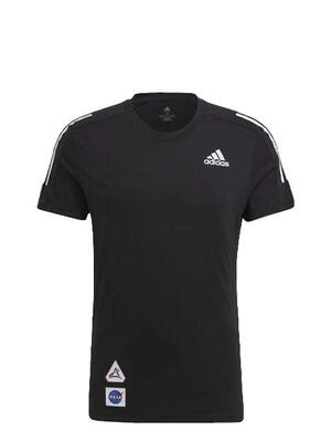 Adidas Adidas NASA Reflective Stripe Running T-Shirt Black