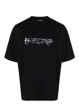 Balenciaga Slime Logo T-shirt Medium-fit - Black