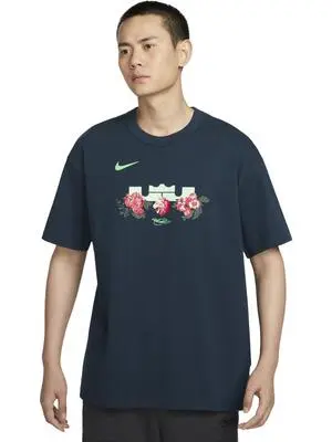 Nike Lebron Max90 Basketball T-shirt Asia Sizing 'navy - Armory Navy