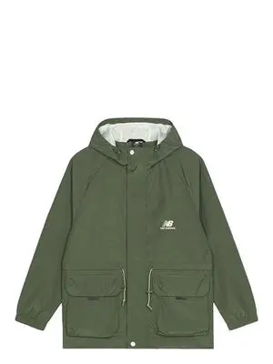 NEW BALANCE Hooded Casual Sports Jacket - Green