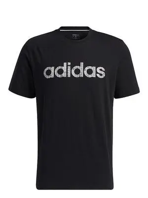 Adidas Neo Ce Grph Tee1 Logo Printing Sports Short Sleeve - Black