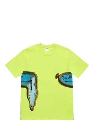 Supreme The Persistence Of Memory Neon Green Tee - Redgreen