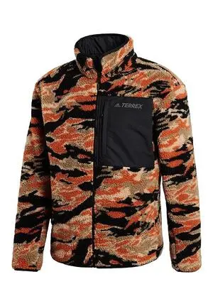 Adidas Double Sided Fleece Jacket - Redmulti-color