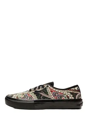 VANS Skate Authentic Paisley Low Top Sneakers - Black/red