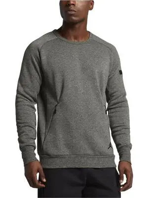 JORDAN Air Icon Fleece Sweatshirt - Grey