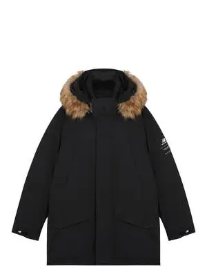 NEW BALANCE New Balance Hooded Down Parka With Fur Trim