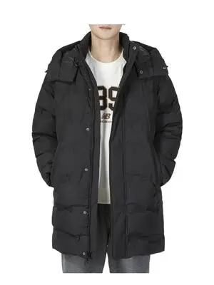 NEW BALANCE Long Puffer Jacket - Black