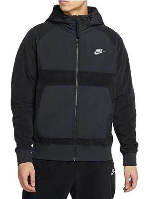 Nike Contrast Color Stitching Hooded Jacket - Default Color
