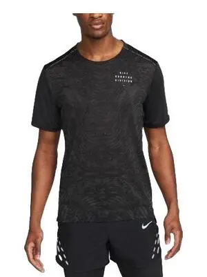 Nike Round Neck Pullover Sports Short Sleeve Black T-shirt - Default Color