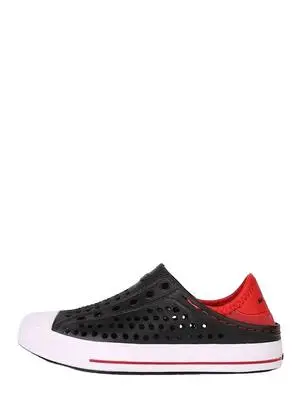 Sketchers Skechers Guzman Steps Slip-On Shoes Black/red/white