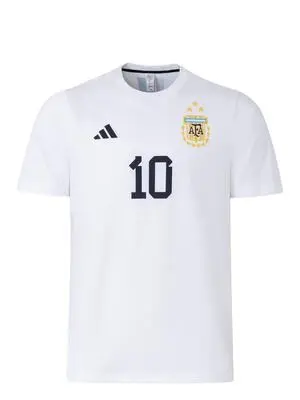 Adidas Messi Name And Number Tee - White