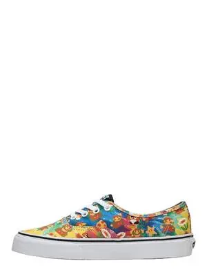 VANS Nintendo X Authentic "super Mario Bros." Printed Graphic Low Top Sneakers - Blue