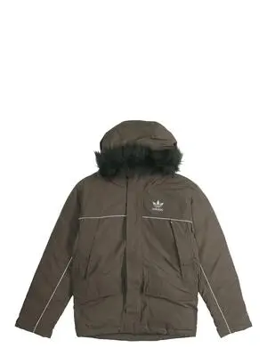 Adidas Originals Hooded Down Parka - Brown