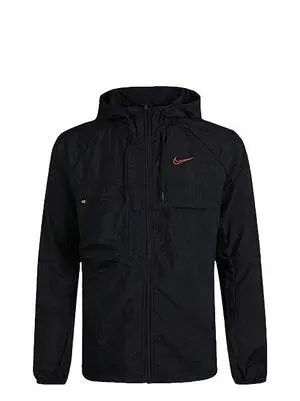 Nike Logo Sports Hooded Jacket - Black