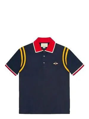 Gucci Ss21 Polo Shirt Bee - Black