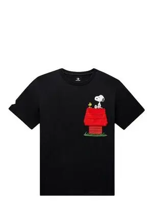 CONVERSE X Peanuts Pocket T-shirt Asia Sizing - Black