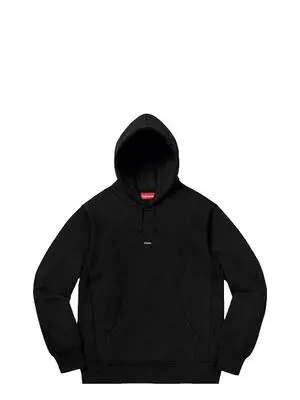 Supreme Micro Logo Hooded Sweatshirt - Black