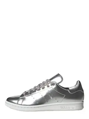 Adidas Stan Smith Metallic Leather Sneakers - Silver