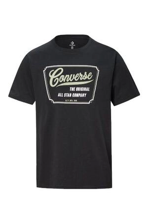CONVERSE Alphabet Printing Short Sleeve - Black
