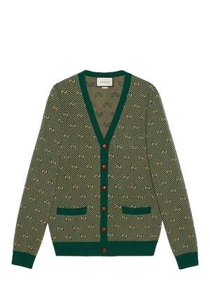 GUCCI Gucci GG Striped Wool Cardigan