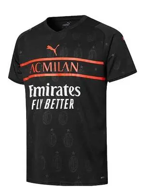PUMA Sw 21-22 Ac Milan Third Shirt - Black