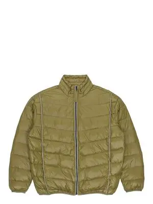 CONVERSE Stand Collar Light Puffer Jacket - Olive Green