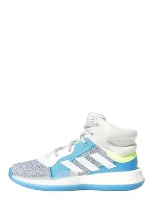 Adidas Marquee Boost J High Top Sneakers - Blue/grey