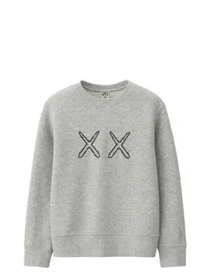 Uniqlo Kaws Graphic Crewneck Sweatshirt - Gray