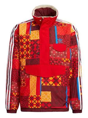 Adidas Originals Reversible Stand Collar Printed Sports Jacket - Default Color