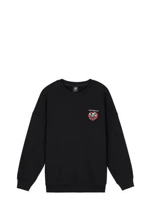 NEW BALANCE Printed Crewneck Sweatshirt - Black