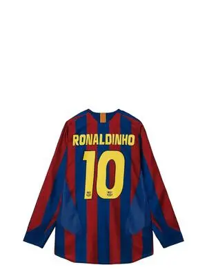Nike Fc Barcelona 2005/06 Ronaldinho #10 Home Jersey - Multicolor