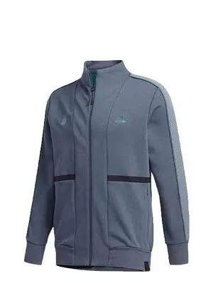 Adidas Cozy Sports Stand Collar Zip-up Jacket - Blue