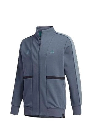 Adidas Cozy Sports Stand Collar Zip-up Jacket - Blue