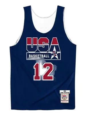 Mitchell & Ness X Nba Reversible Practice Team Usa 1992 Jersey - Navy/white
