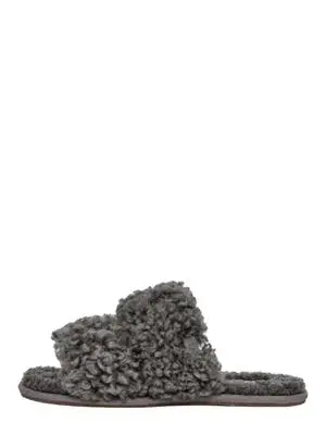 UGG Maxi Curly Scuffetta Slipper - Grey