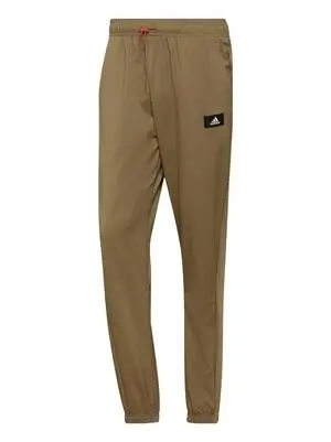 Adidas Solid Color Logo Label Side Pocket Bundle Feet Sports Pants/trousers/joggers Green - Default Color