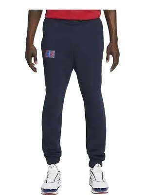NIKE Nike Solid Color Pattern Pants Soccer/football Pants Men's Obsidian Color