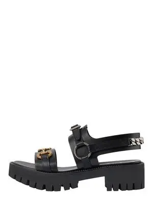 GUCCI Gucci Leather Sandals With Horsebit Detailing