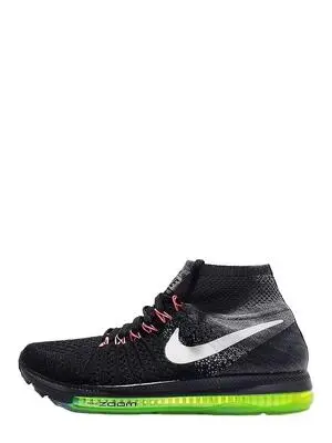 Nike Zoom All Out Flyknit - Black/white/green