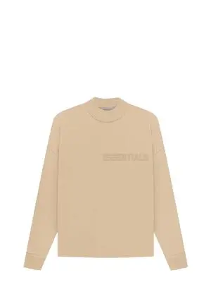 Fear Of God Long Sleeve Logo T-shirt - Tan/brown