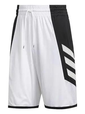 Adidas Quick-dry Basketball Shorts - White/black