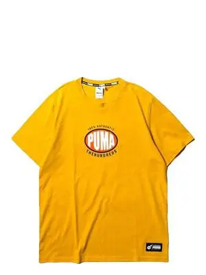 PUMA X The Hundreds Logo Printed Short Sleeve Tee - Gold