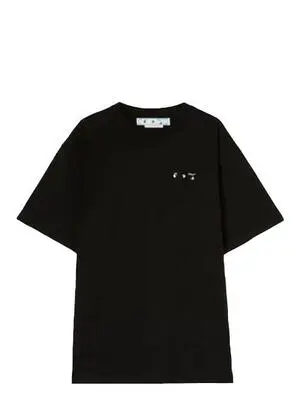 Off-White Ss22 Back Caravaggio Short Sleeve Loose Fit T-shirt - Black