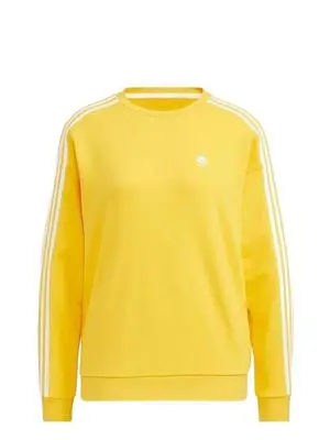 Adidas Neo 3-stripes Crew Sweatshirt - Yellow/white