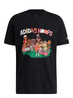 Adidas China S1 Tee Casual Basketball Sports Breathable Short Sleeve - Black