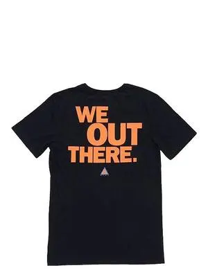 Nike Back Printing Short Sleeve Tee - Black