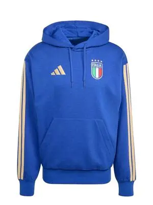 Adidas Italy Dna Fleece Hoodie - Bold Blue