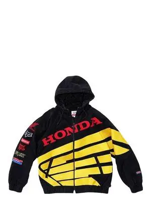 Supreme X Honda Fox Racing Puffy Zip Up Jacket - Black