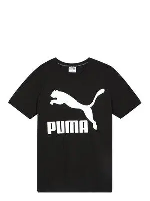 PUMA Casual Sports Round Neck Breathable Short Sleeve - Black